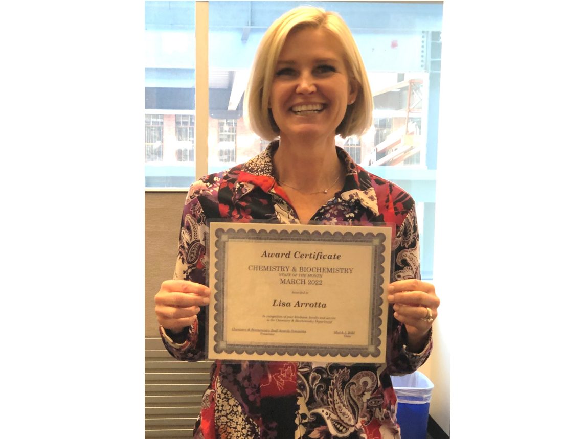 CBC Staff Member of the Month: Lisa Arrotta | UArizona Department of ...